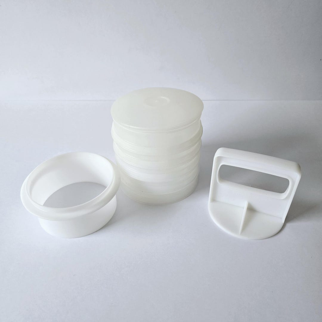 Tupperware Hamburger Keeper Vintage Hamburger Press and Storage - Etsy