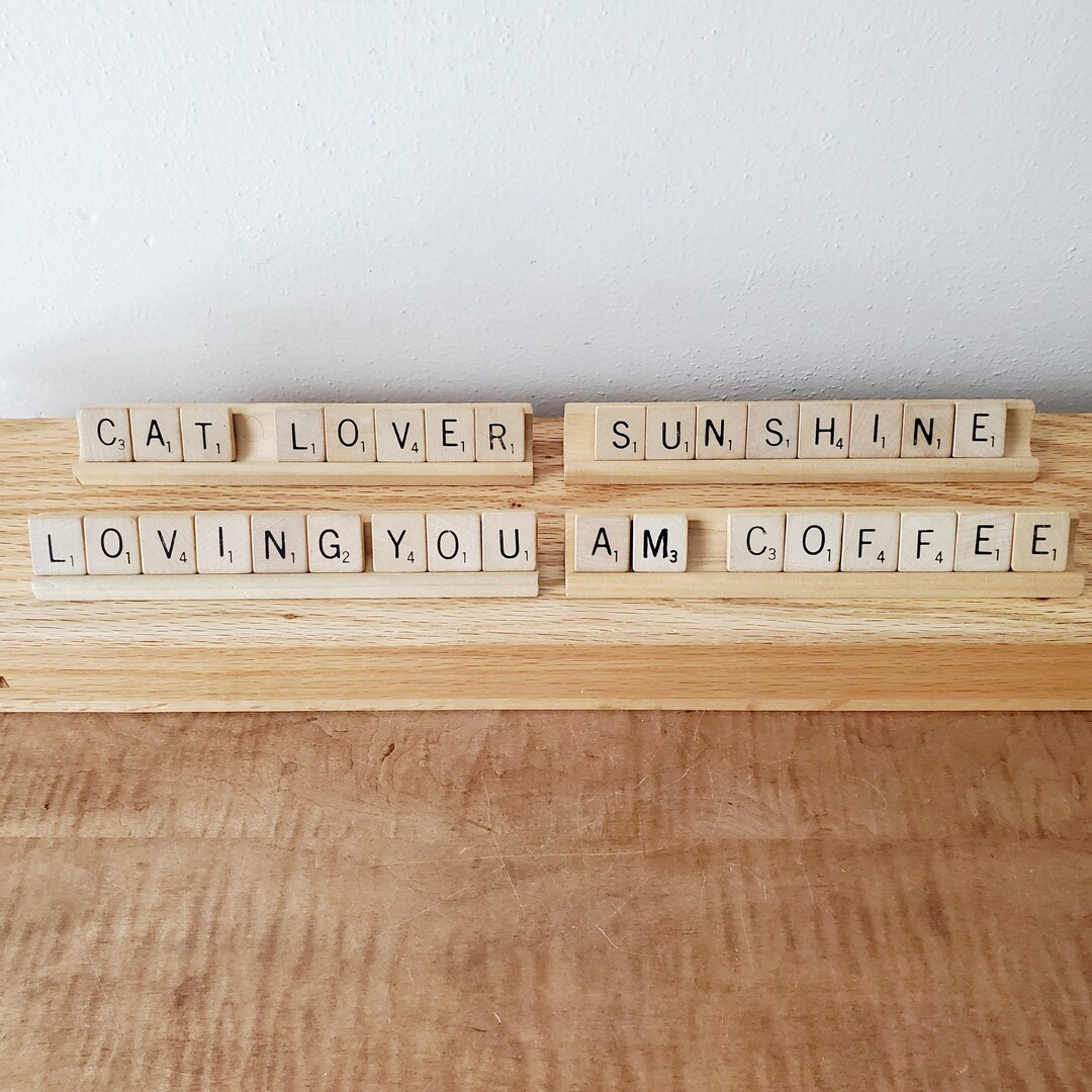 Vintage Scrabble Tile Sayings With Bracket (choose From Available ...