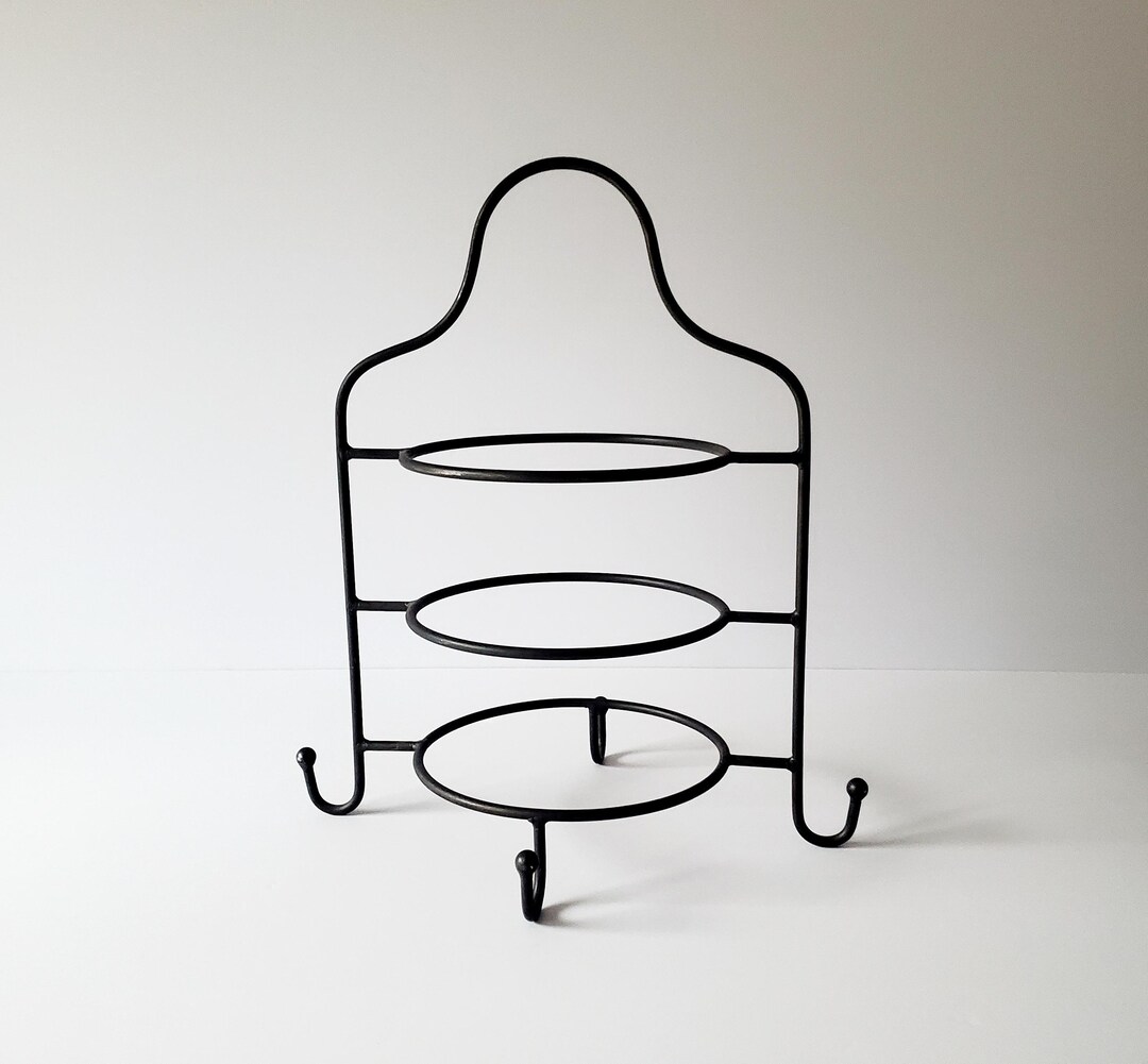 Plate Stand Vintage 3 Tier Dessert Rack - Etsy
