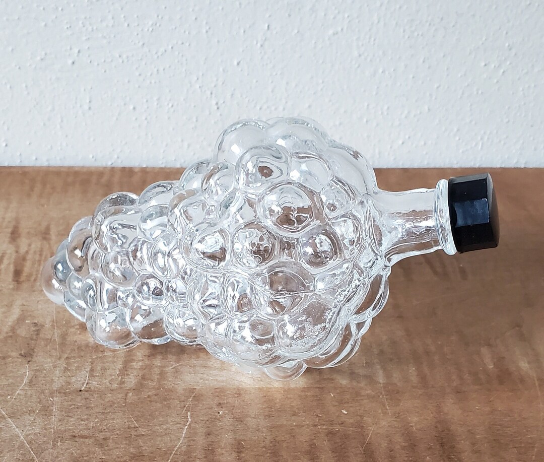Vintage Glass Grape Cluster Decanter /details in Description - Etsy