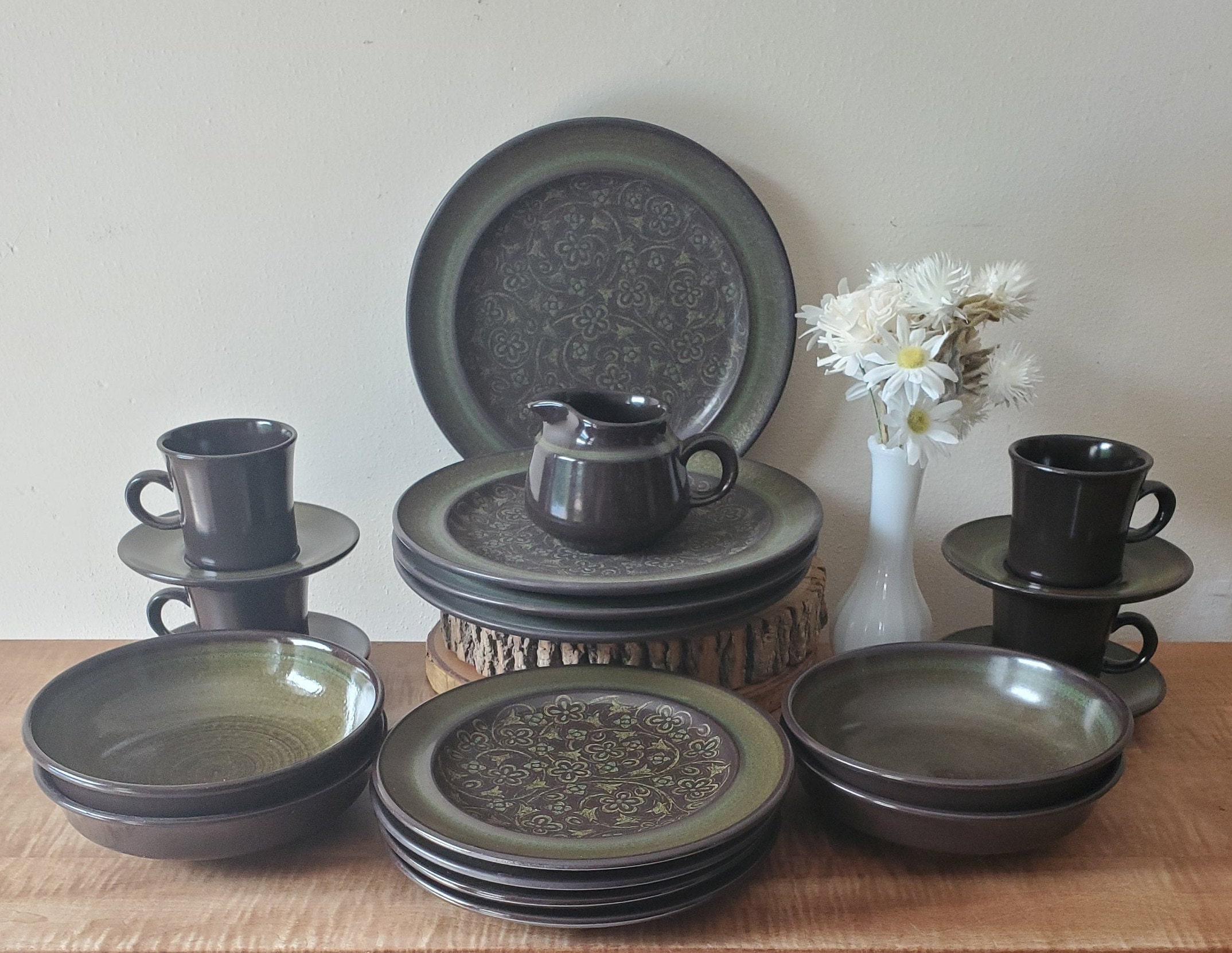 Vintage Franciscan Madeira Dinnerware 21 Piece Set for 4 USA | Etsy