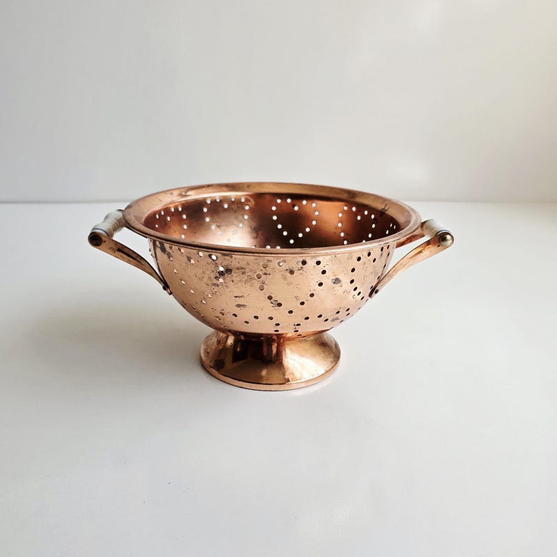 Copper Colander - Etsy