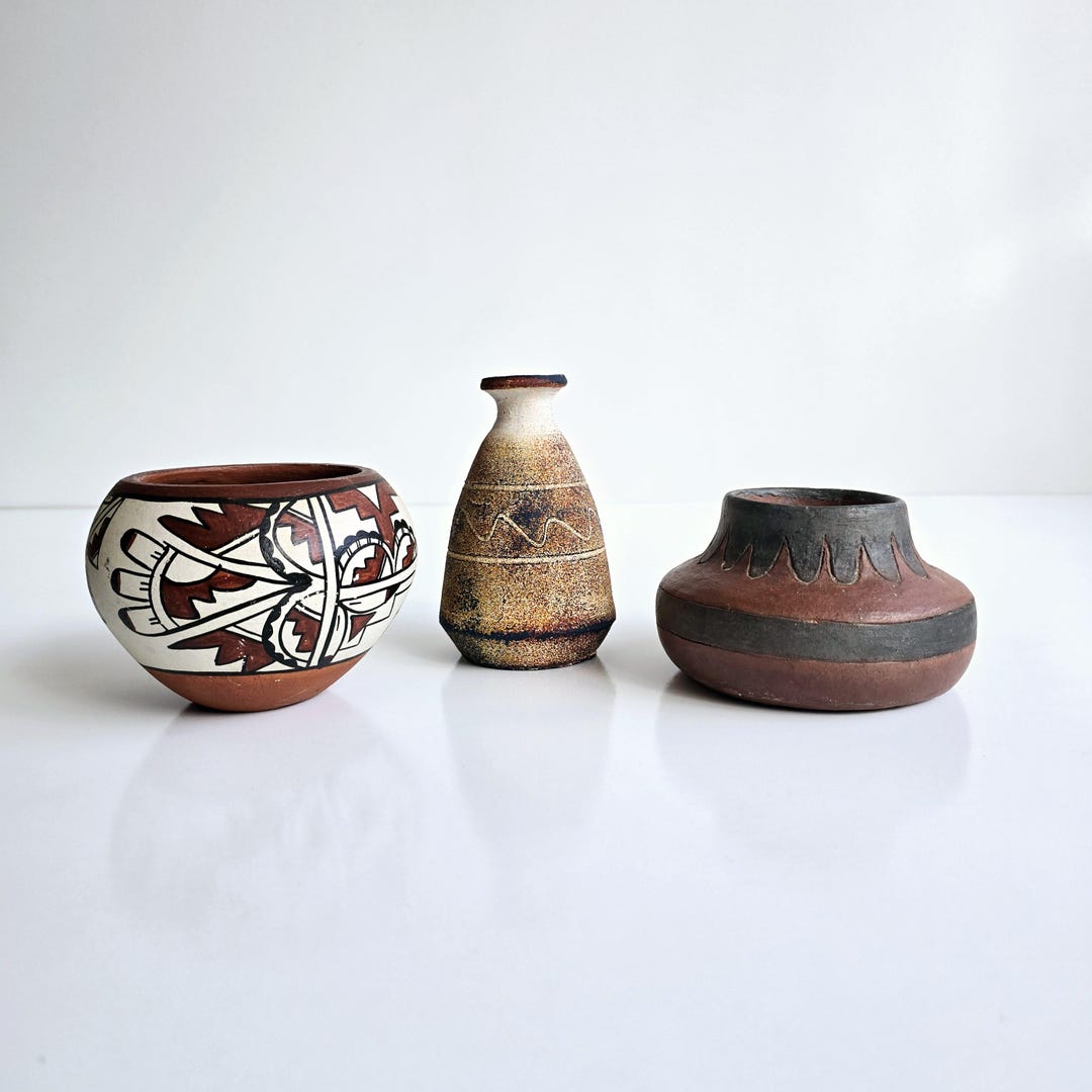 Native American Style Pottery Vintage Small Southwestern Succulent ...