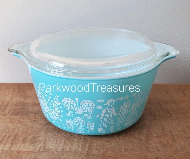 Vintage Pyrex Amish Butterprint Casserole Dish Set - Etsy