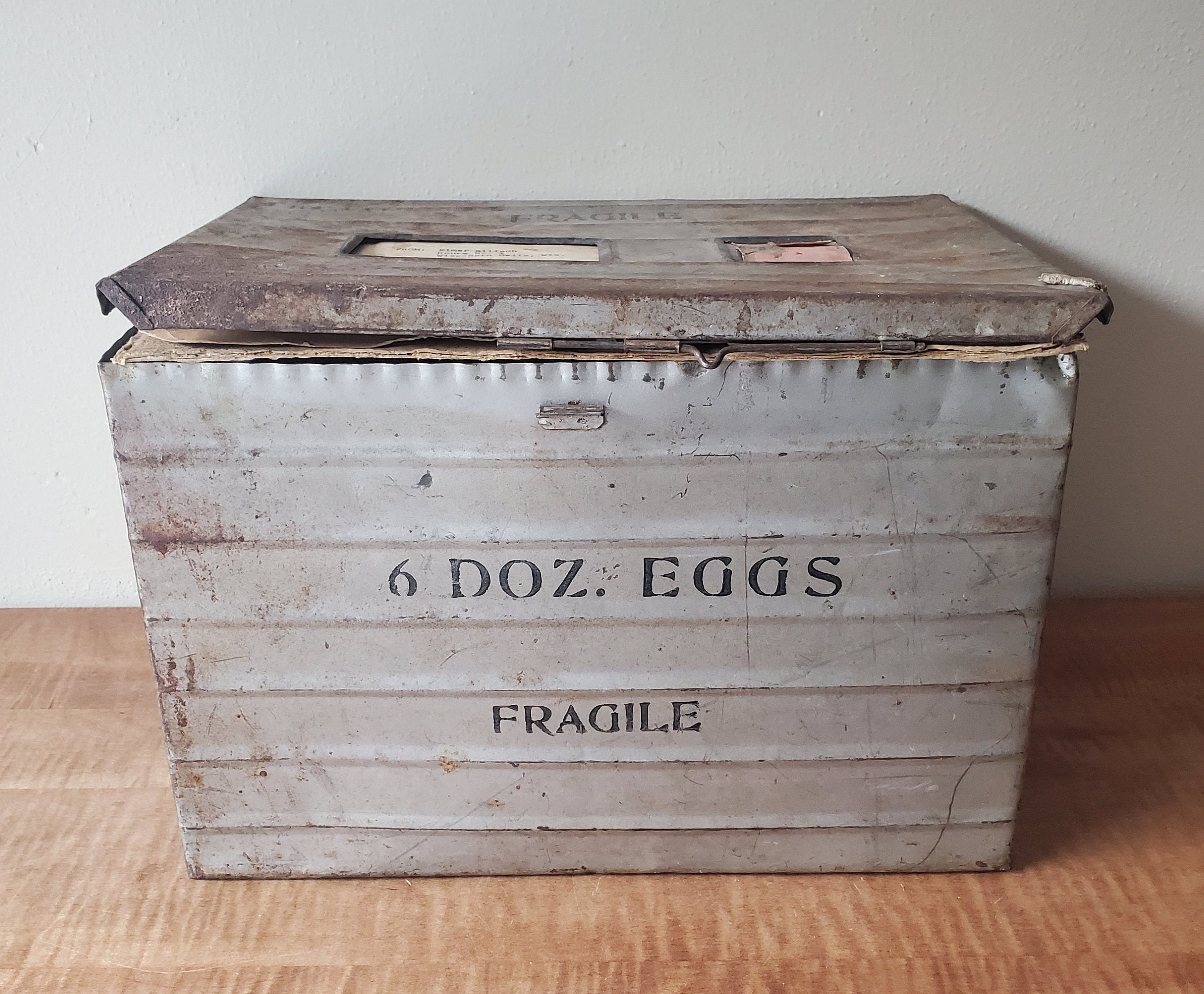 Antique Egg Shipping Containers