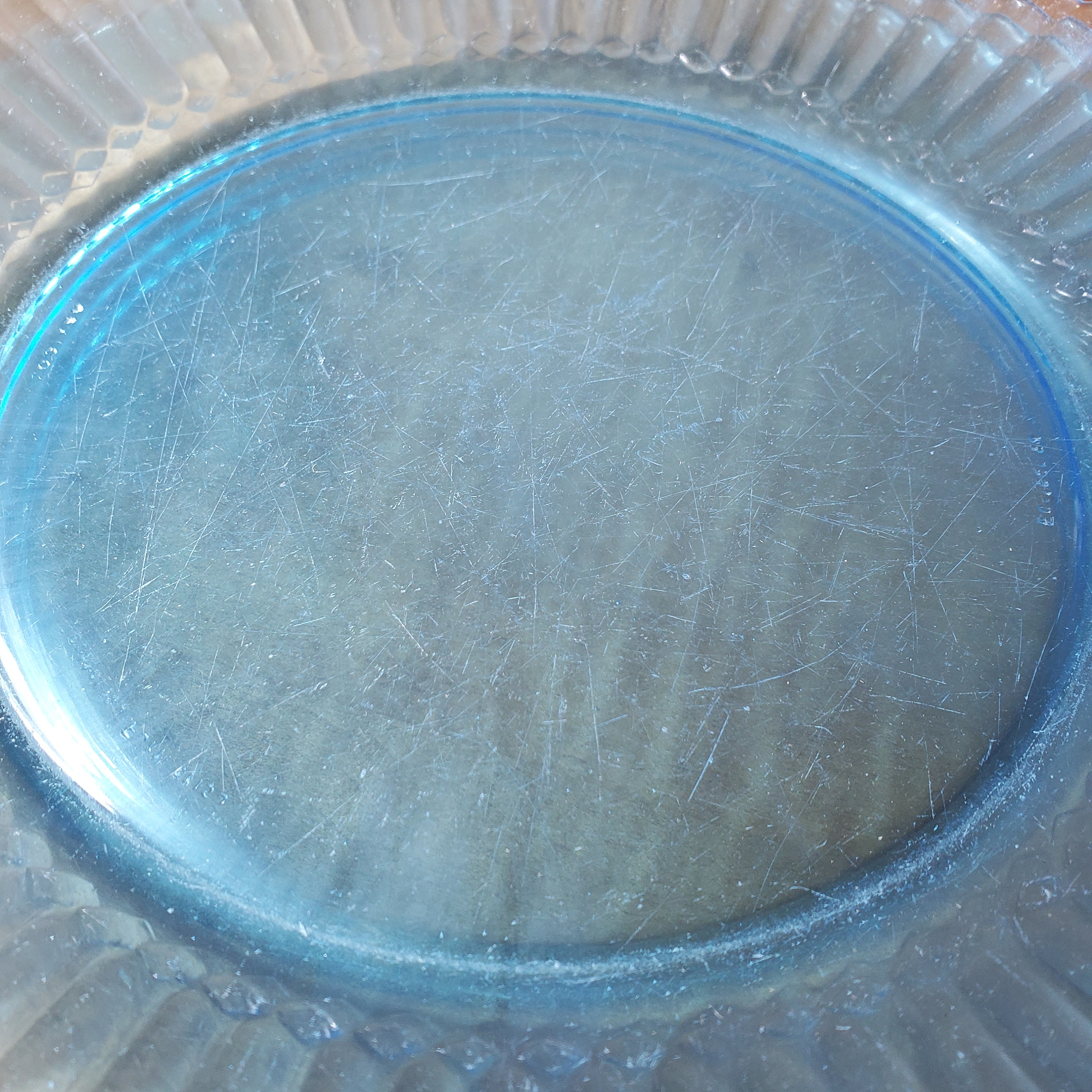 Vintage Fortecrisa Ice Blue Glass Dinnerware Set: 20-piece Service for ...