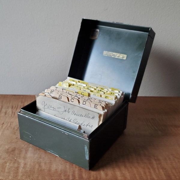 Metal Recipe Box - Etsy