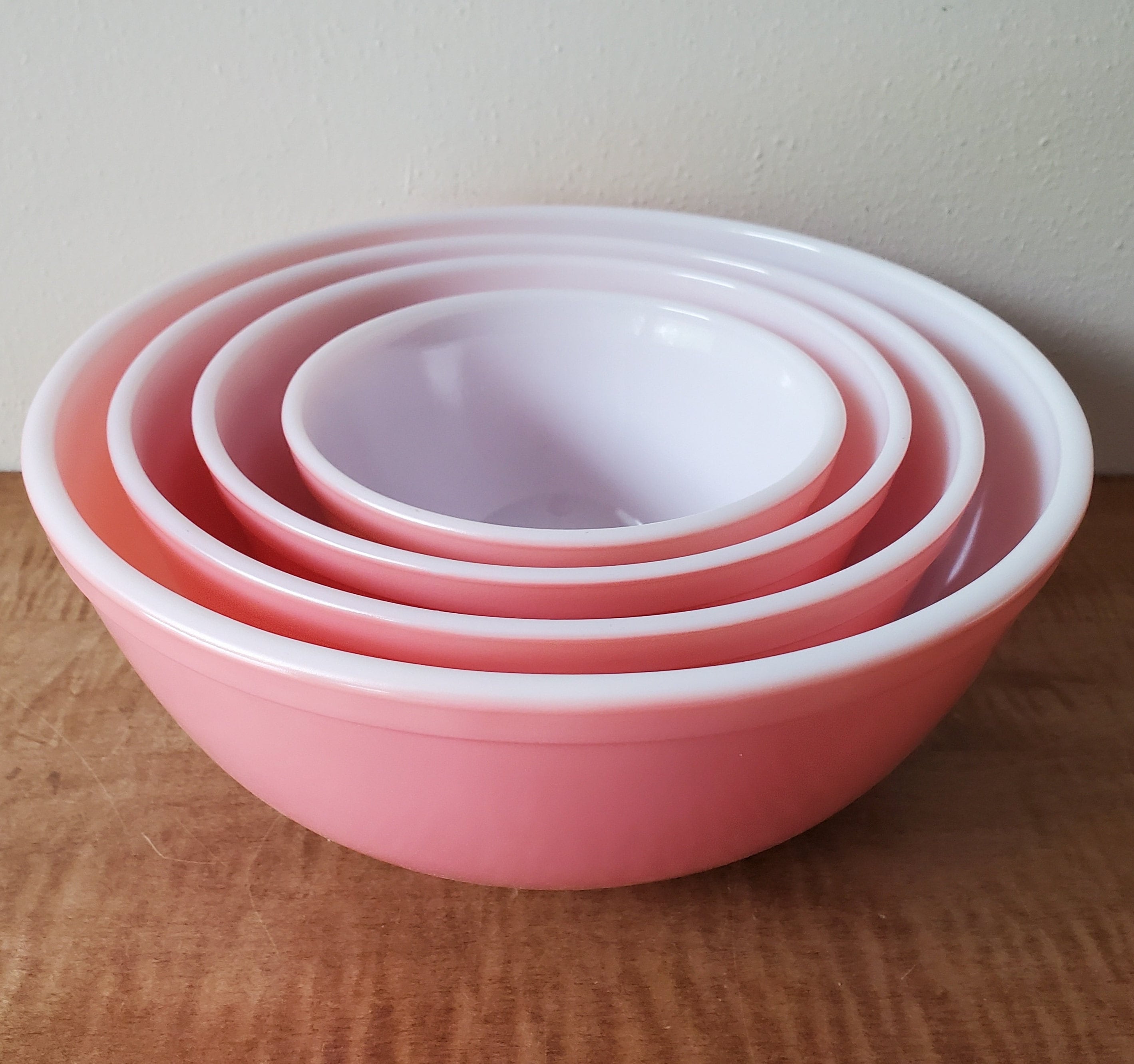 Vintage Pyrex Pink Mixing Bowls New in Box Pyrex New in Box - Etsy
