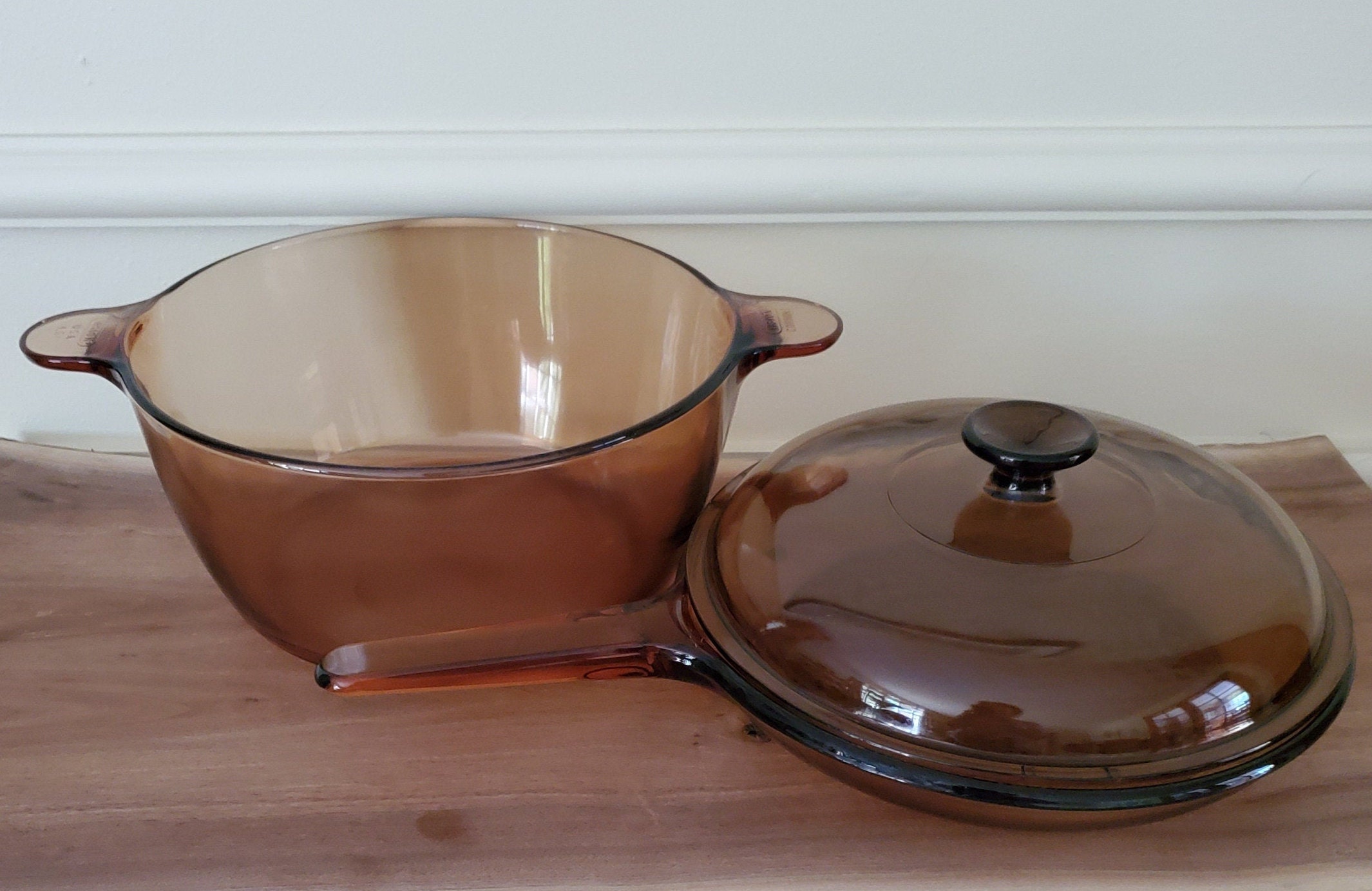 Vintage Amber Visions 4.5L Dutch Oven Amber Pyrex Visions - Etsy