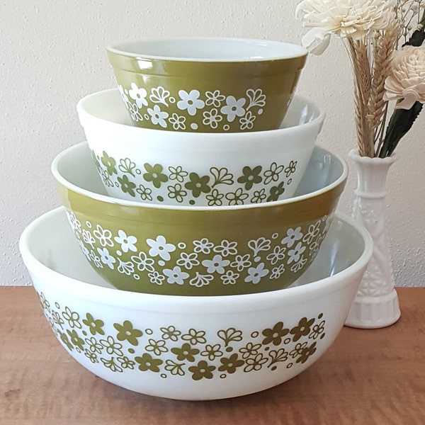 Vintage Pyrex Spring Blossom Bowls - Etsy