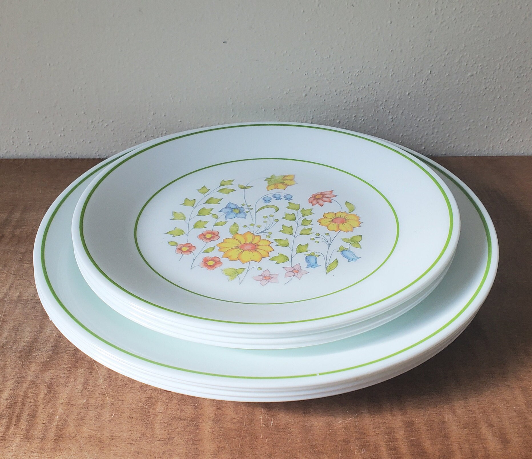 Vintage Corelle Spring Meadow Dinnerware 22 Piece Set for 4 - Etsy Israel