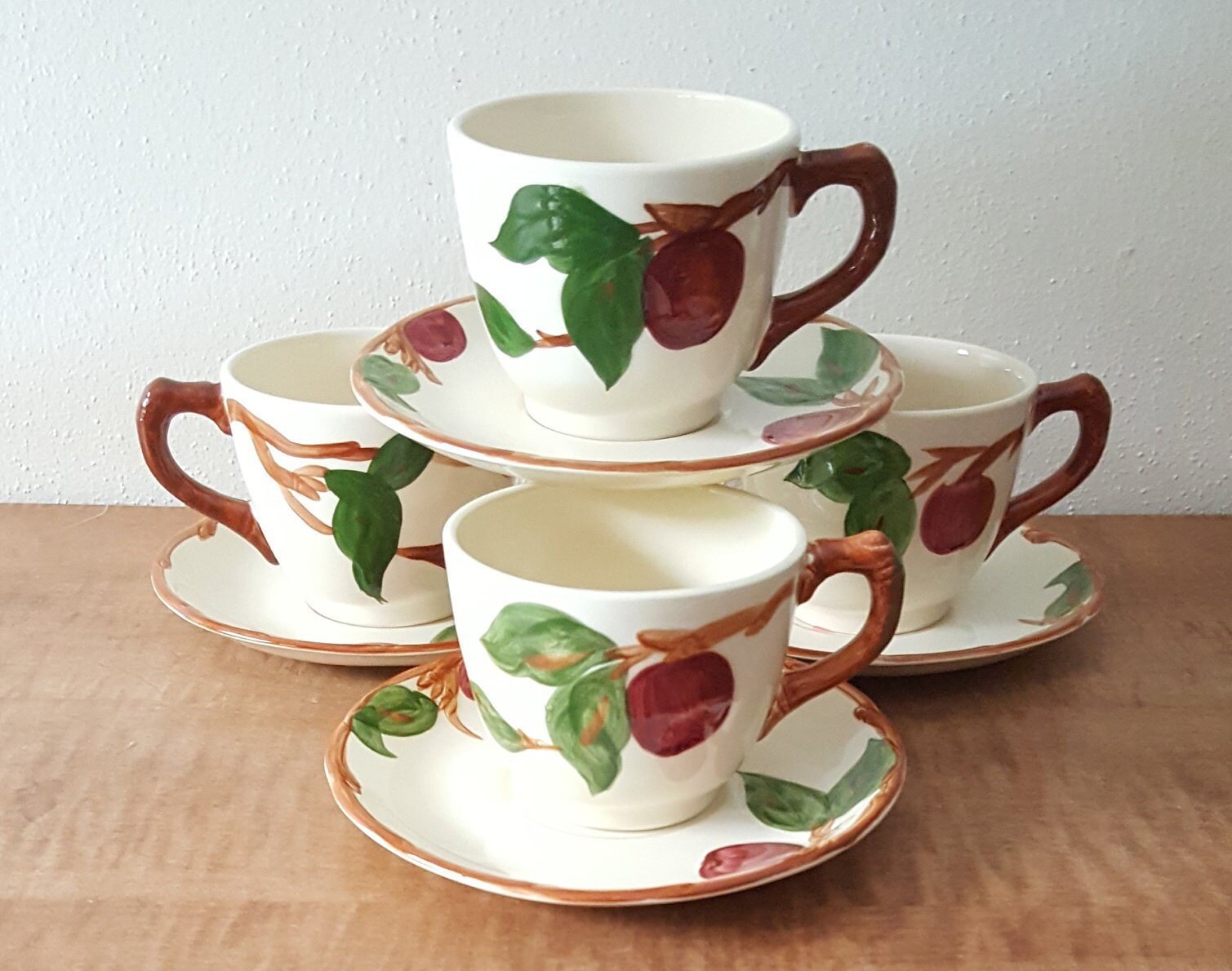 Vintage Franciscan Apple Dinnerware 23 Piece Set for 4 California USA ...