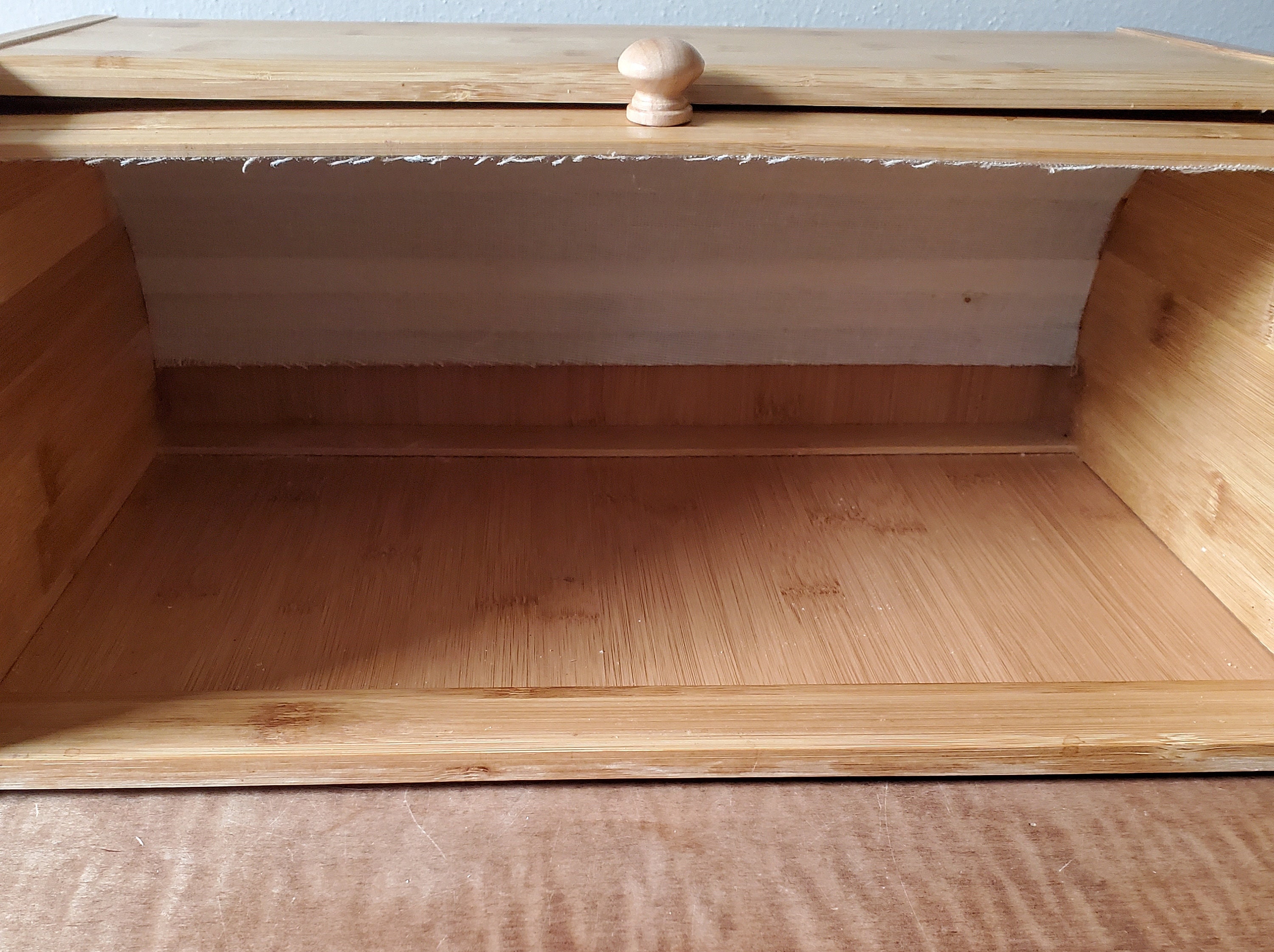 Vintage Bread Box Roll Top Wood Bread Box Breadbox - Etsy