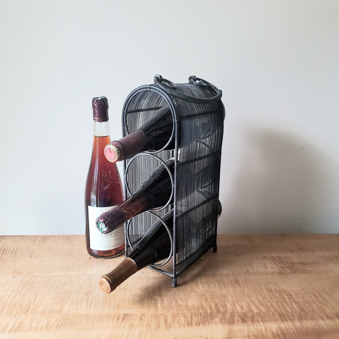 Vintage Wine Rack, Small Wine Rack,tabletop Wine Rack, Countertop Wine ...
