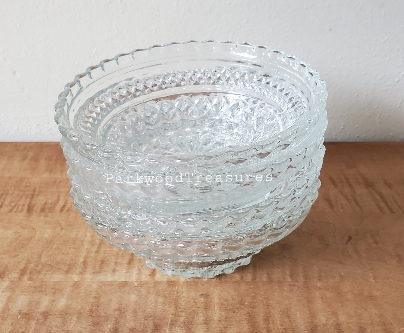 Vintage Wexford Glass Dinnerware: Anchor Hocking 25 Piece Dish Set for ...