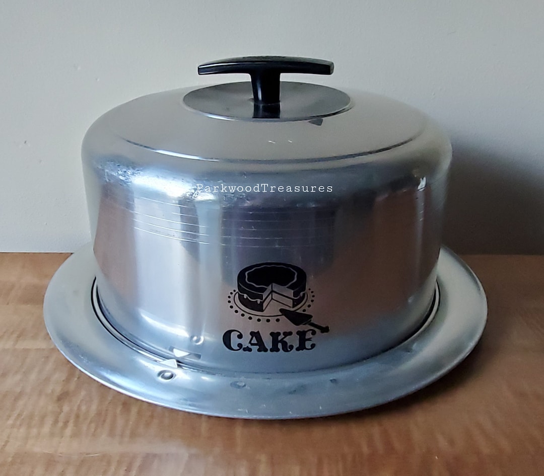 Vintage West Bend Aluminum Metal Cake Keeper /details in Description - Etsy