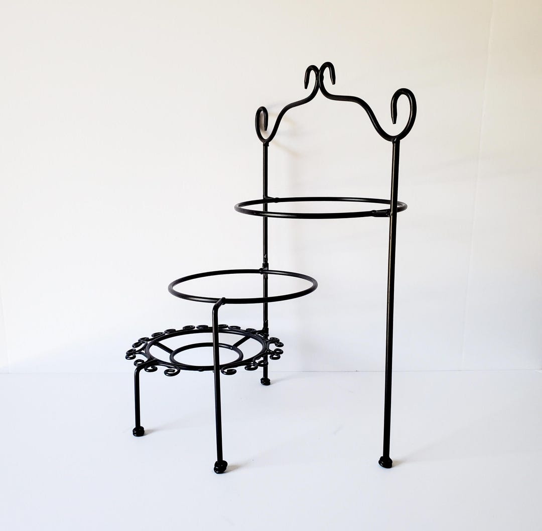 Swivel 3 Tier Plate Stand Vintage Dessert Cake Plate Stand - Etsy