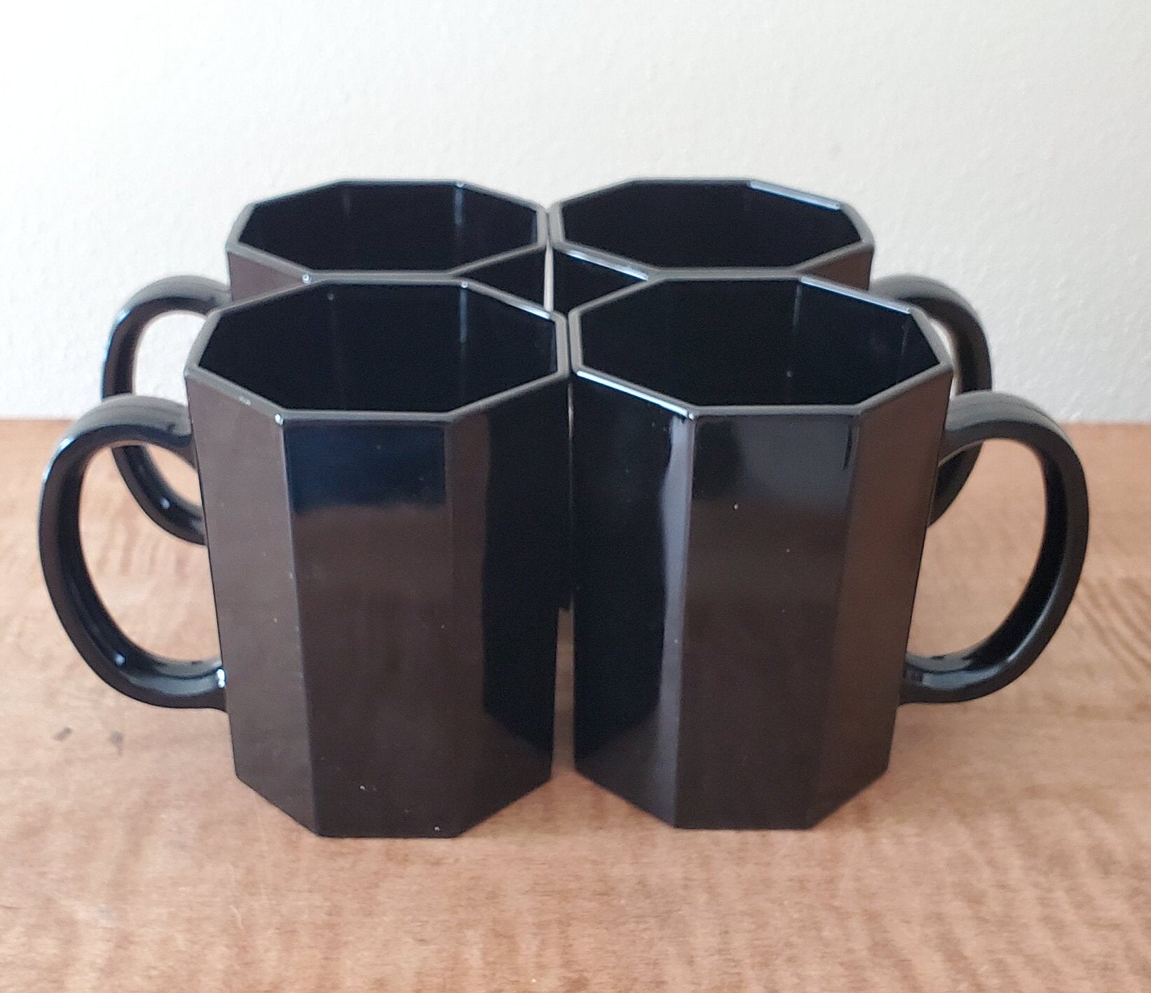 Vintage Arcoroc Octime Black Dinnerware 21 Piece Set for 4 - Etsy