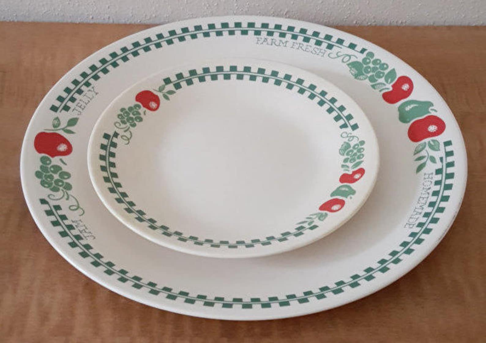 Vintage Corelle Farm Fresh Dinnerware: 21 Piece Set for 4 Guests ...