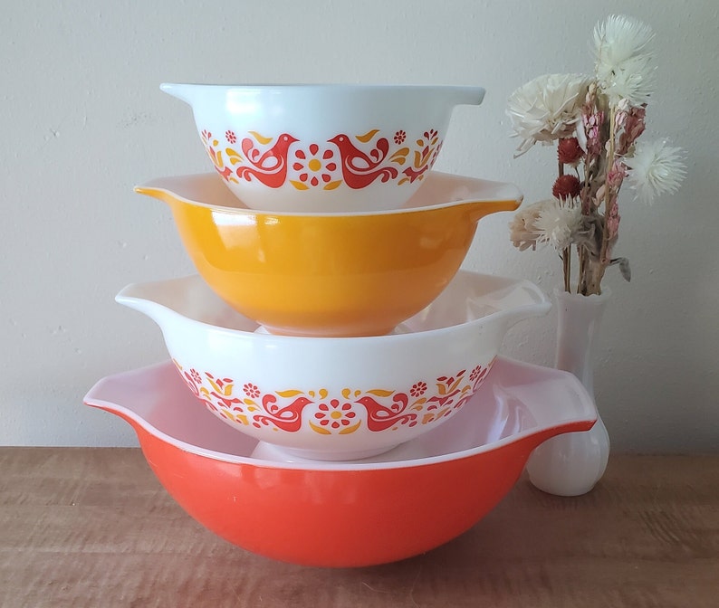 Vintage Pyrex Friendship Cinderella Mixing Bowls and Complete - Etsy