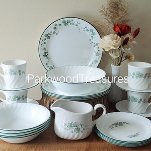 Vintage Corelle Callaway Ivy Dinnerware 22 Piece Set for 4 - Etsy