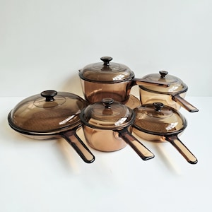 Vintage Amber Visions Pyrex Cookware Set: 10 Piece Corning Ware - Etsy