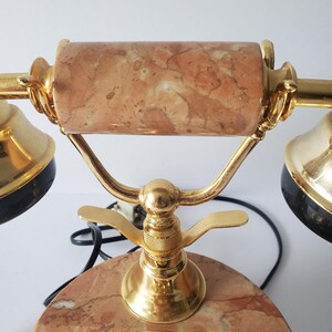 1990s Vintage Italian Rose Marble Rotary Phone: Details in Description ...