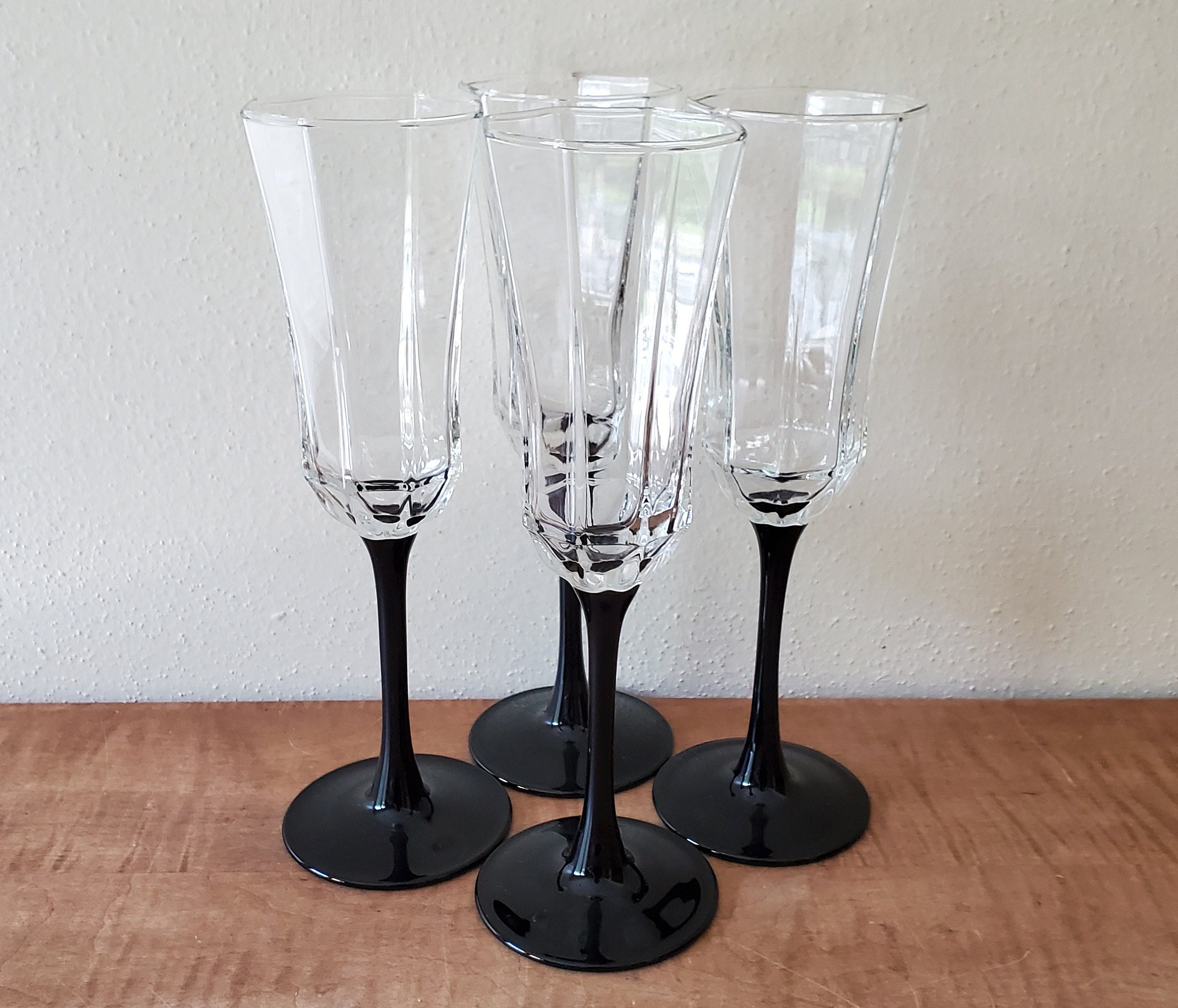 Vintage Arcoroc Octime Black Dinnerware 21 Piece Set for 4 - Etsy