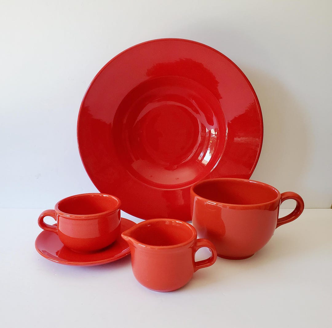 Vintage Waechtersbach Red Choice of Dinnerware Pieces /details in ...