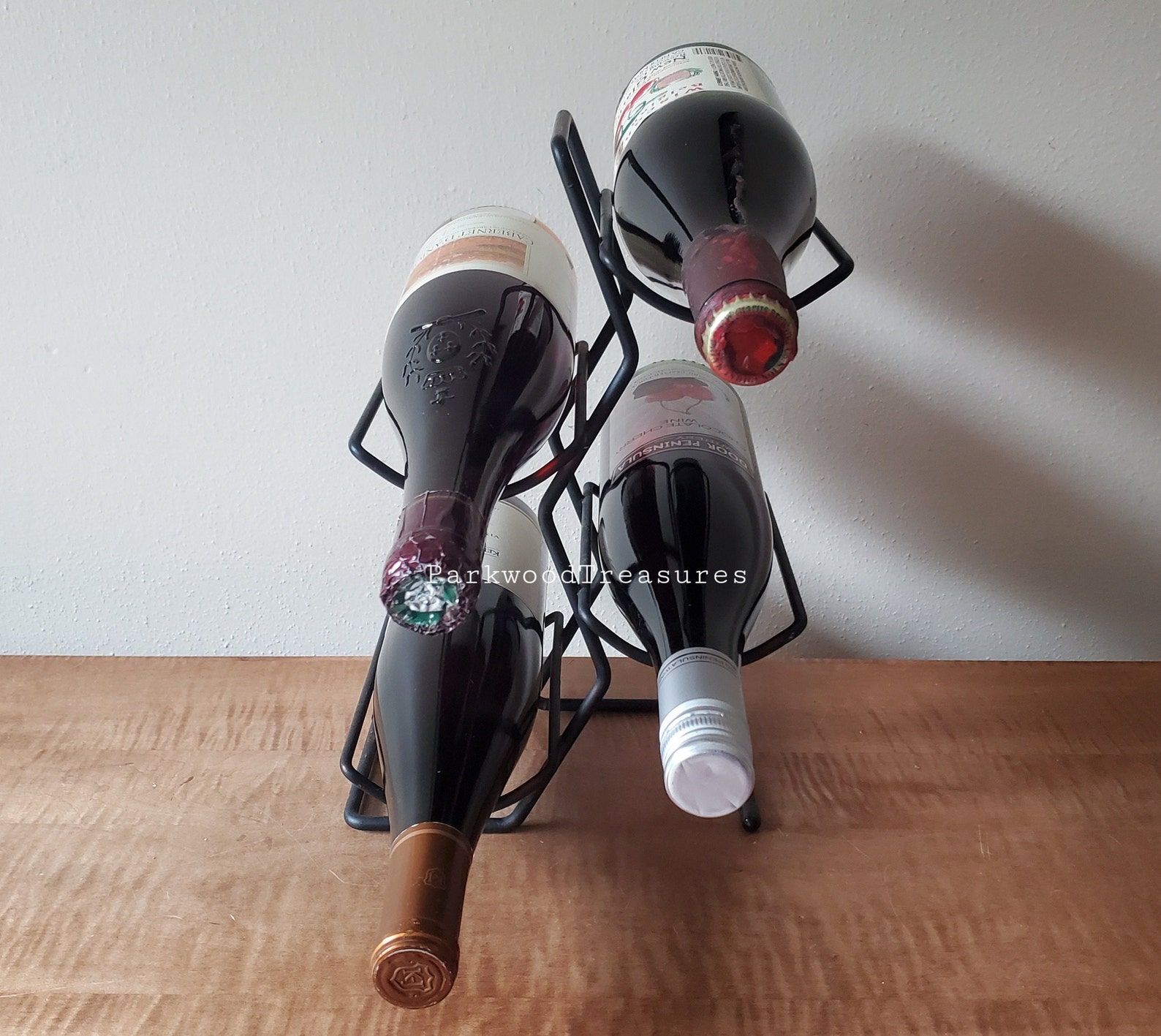 Vintage Wine Rack Metal Wine Rack Small Wine Bottle Rack - Etsy