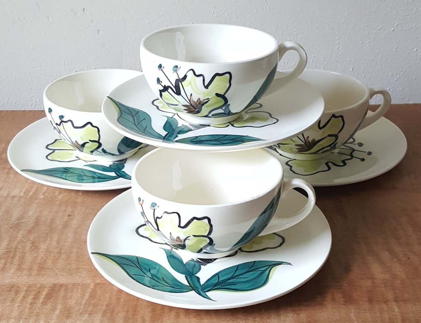 Vintage Blue Ridge Southern Pottery Evening Flower Dinnerware - Etsy