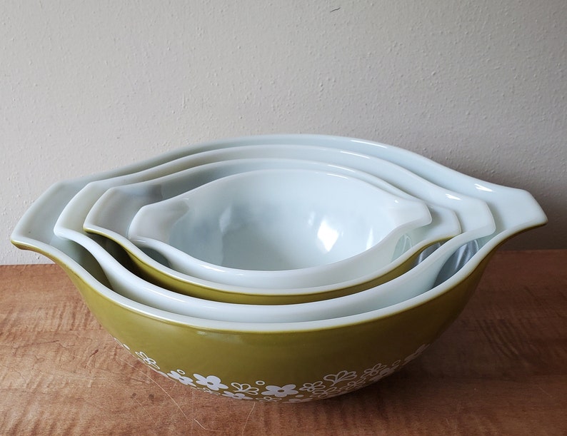 Vintage Pyrex Spring Blossom Mixing Bowls NIB Pyrex Spring - Etsy
