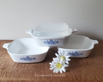 Vintage Corning Ware Blue Cornflower 4 Quart Casserole - Etsy