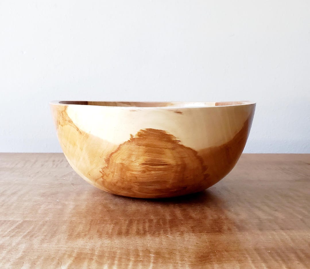 Stunning Hand Turned Wood Bowl, Yellow Berry Wood Bowl, From Forested ...