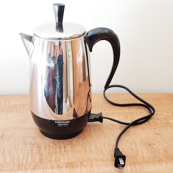 Chrome Coffee Pot - Etsy