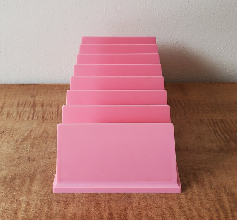 Vintage Mail Organizer Note Card Holder Desk Caddy Small - Etsy