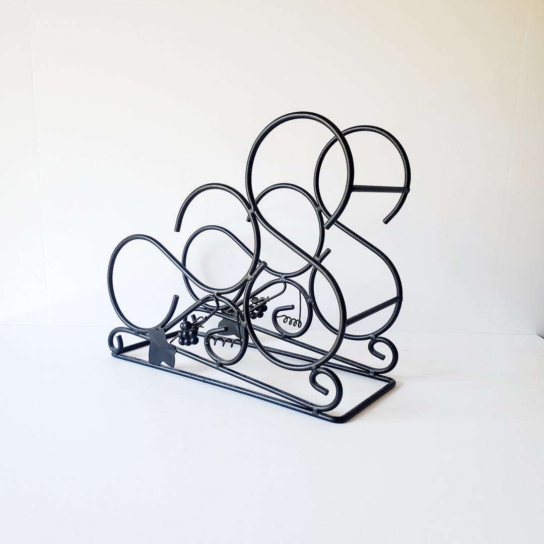Vintage Wine Rack: Grape Vine Scroll Detail - Etsy