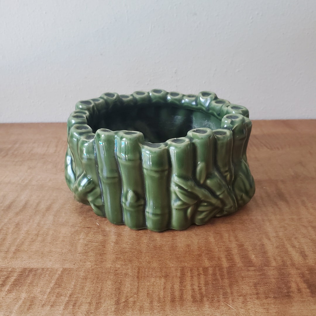 Vintage Ceramic Bamboo Flower Pot, Kitchen Planter, for 6 Pot - Etsy