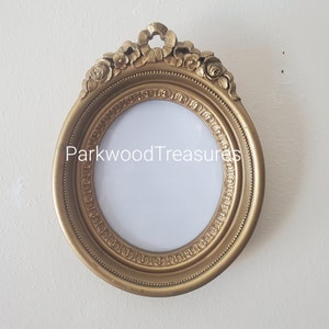Vintage Oval Gold Photo Frame 4x5 - Etsy