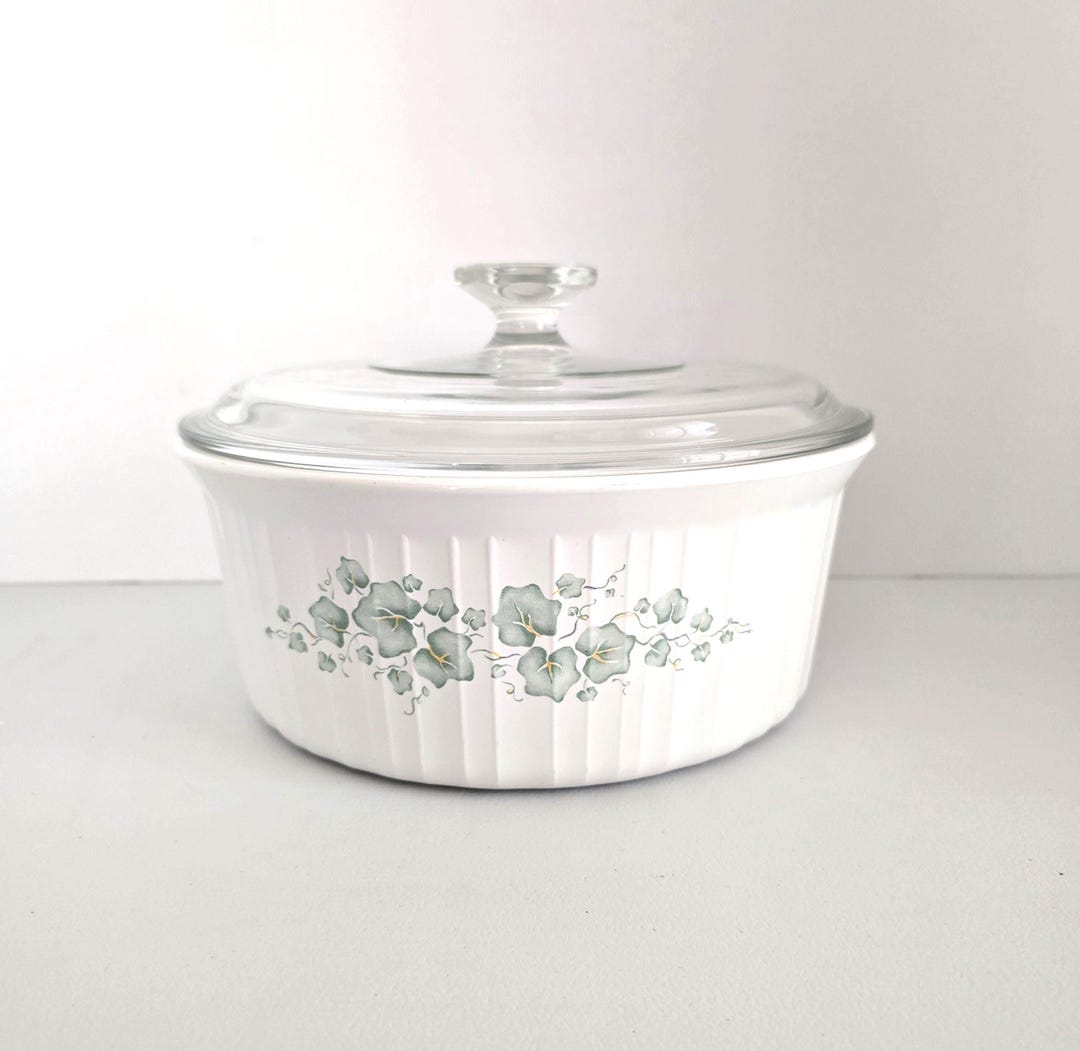 Corelle Callaway Ivy Corning Ware French White 2.5L Casserole With ...