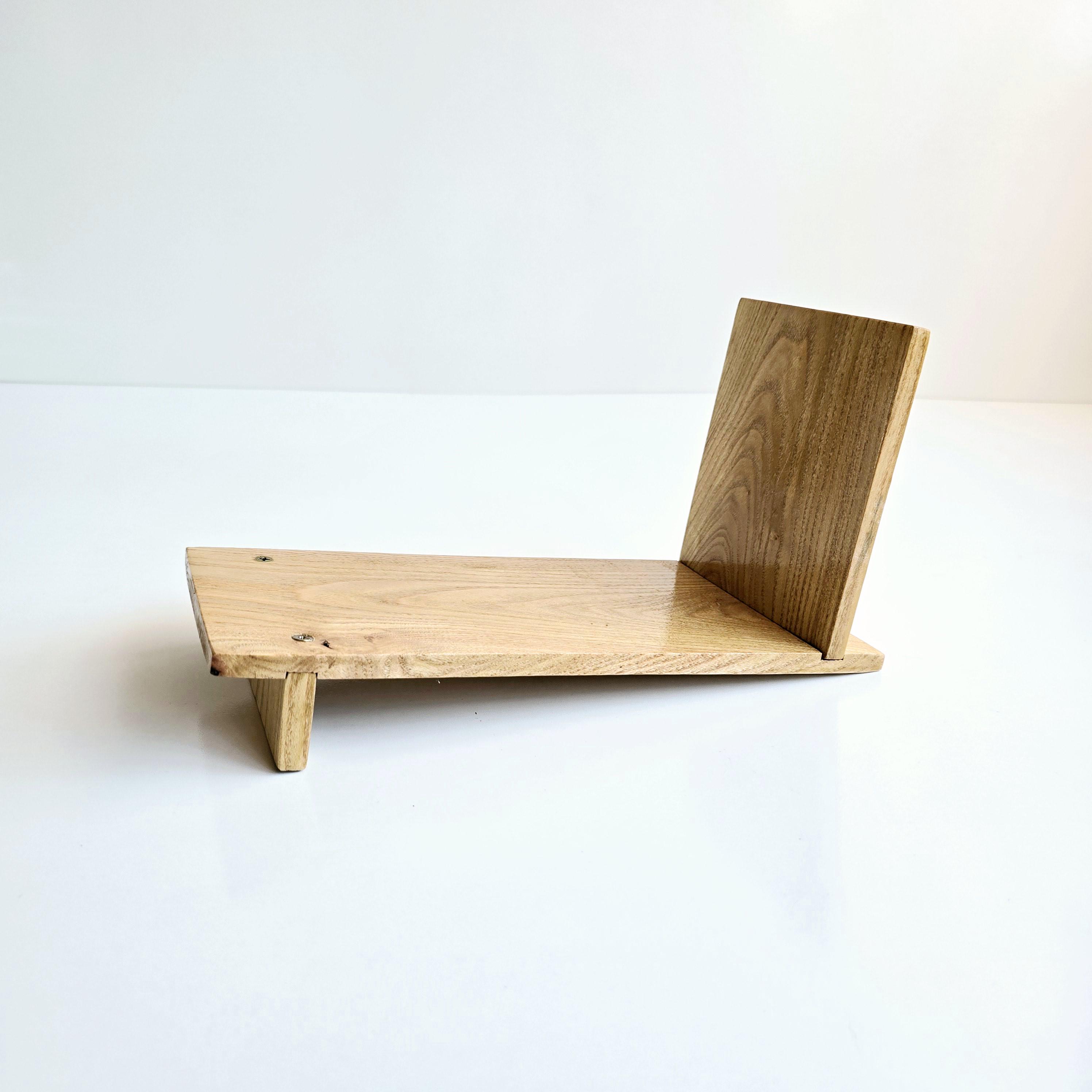 Handcrafted Wood Book Rack: Slanted Style Book Trough - Etsy