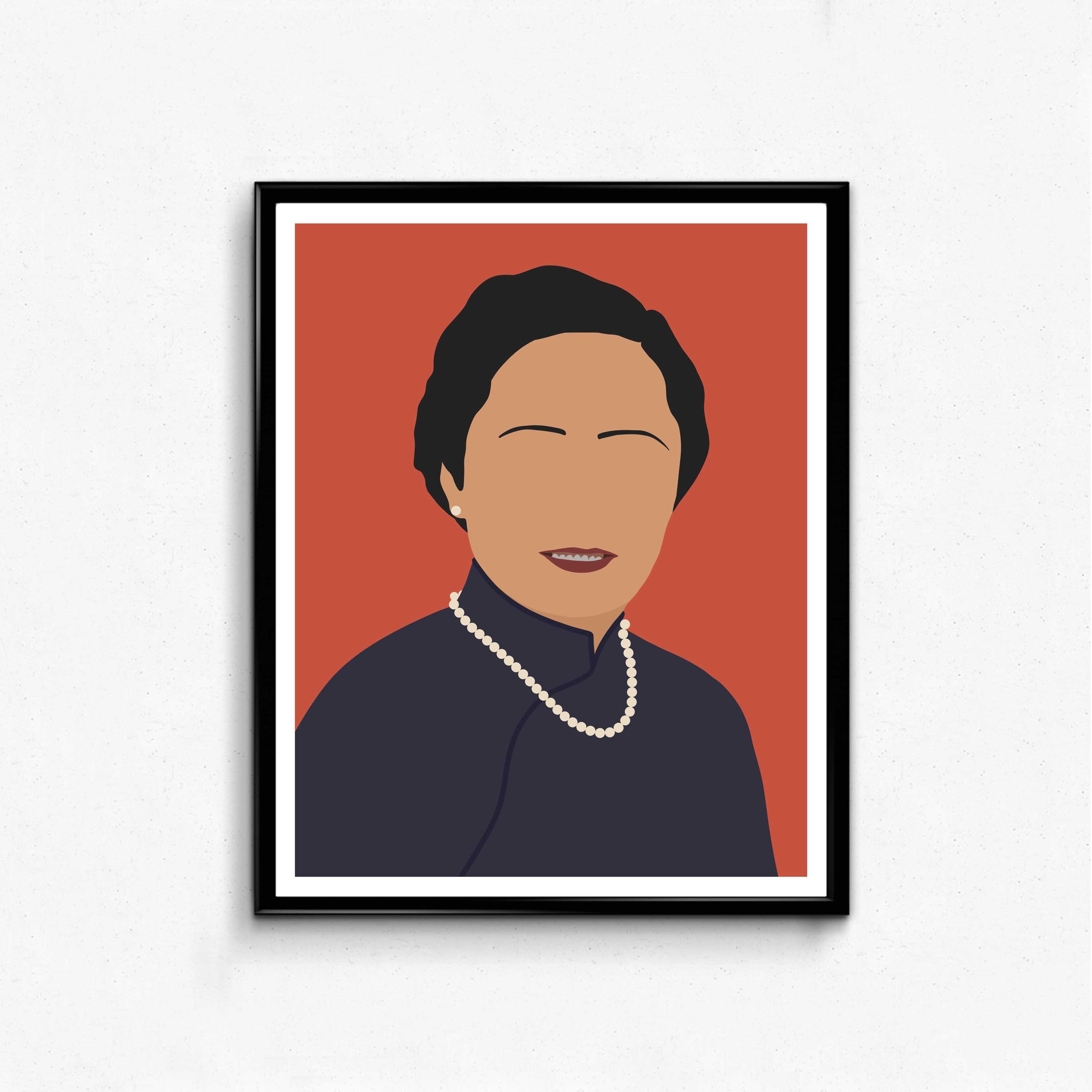 Chien-shiung Wu Feminist Icon Portrait Women in STEM - Etsy