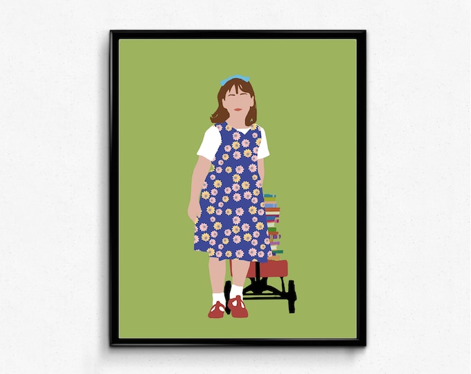 Matilda Movie Poster- Minimalist Movie Print, Wall Art Decor - Etsy