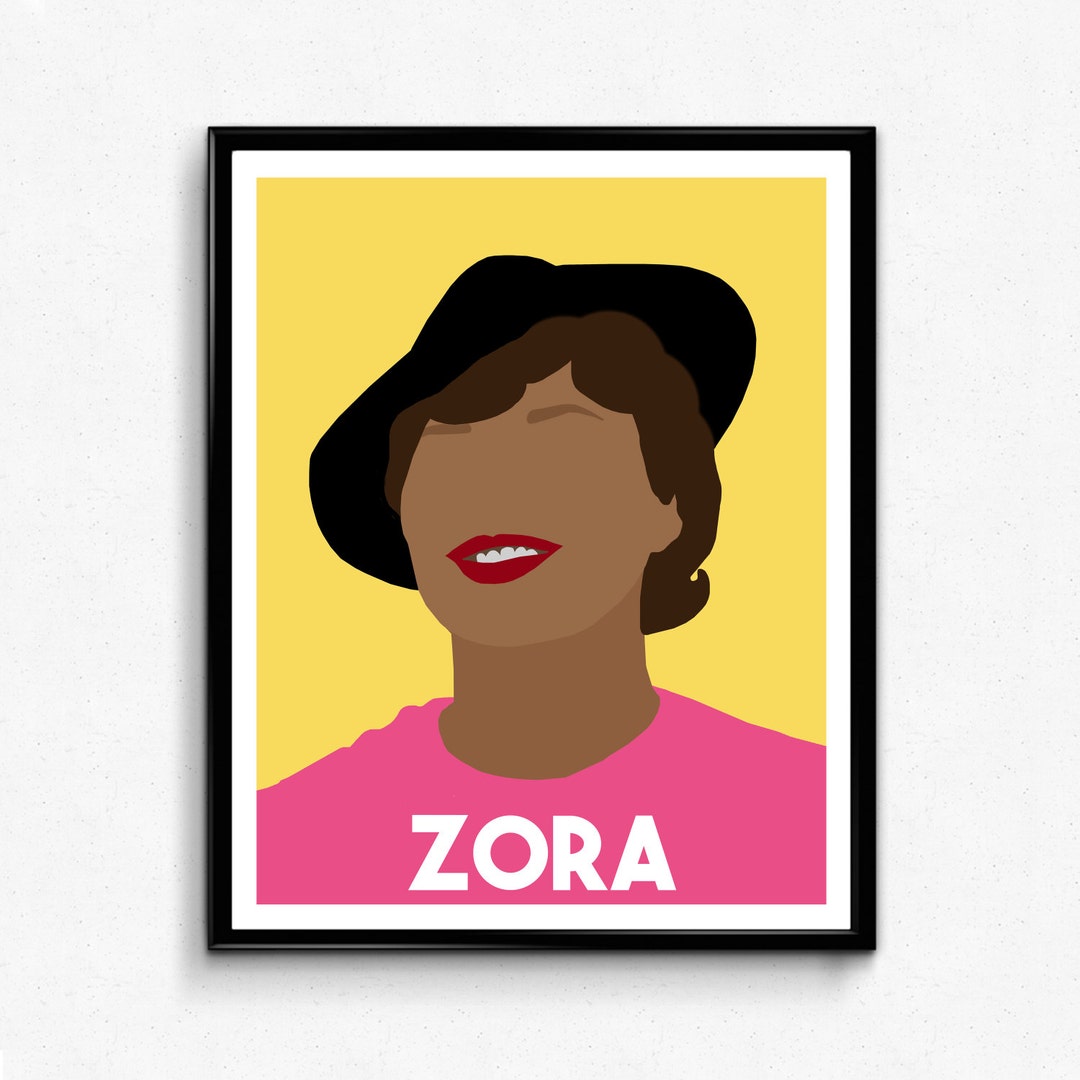 Zora Neale Hurston Feminist Icon Poster- Minimalist Feminist Poster ...