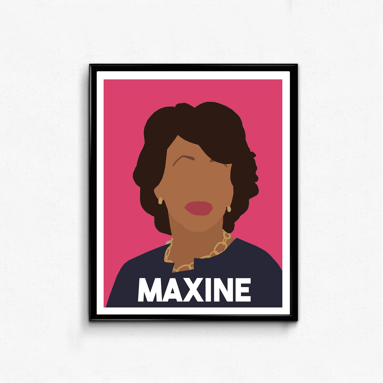Maxine Waters Feminist Portrait - Etsy