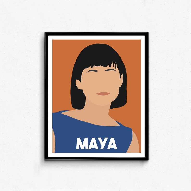 Maya Lin Minimalist Feminist Icon Portrait Wall Art Decor - Etsy