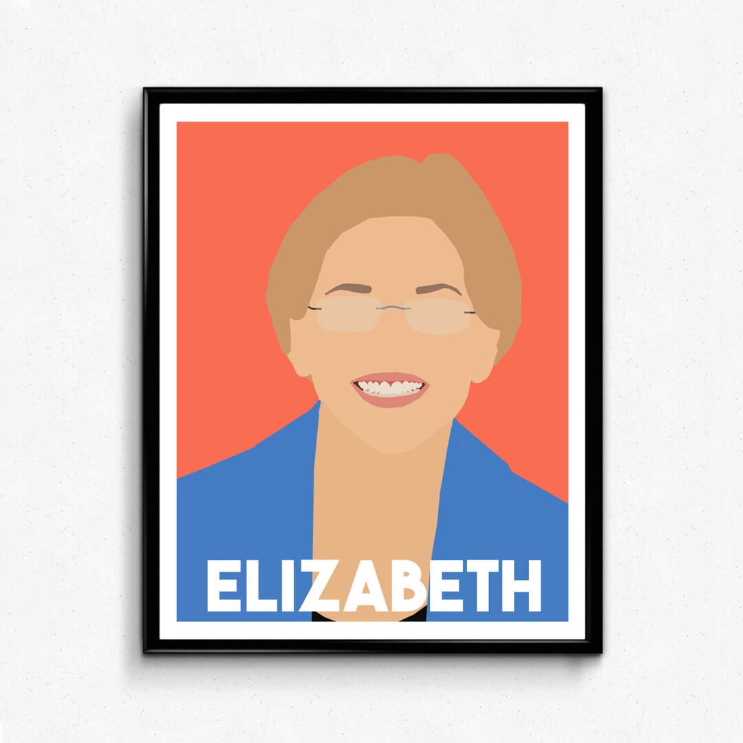 Elizabeth Warren Feminist Poster- Minimalist Feminist Art - Etsy