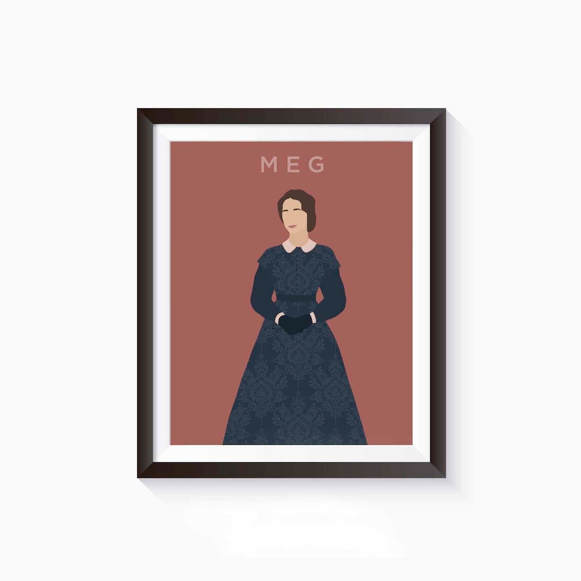 Meg March Little Women Louisa May Alcott Literature Poster - Etsy