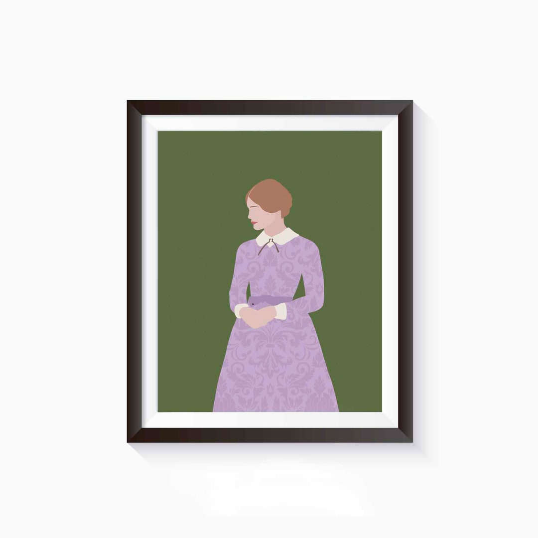Jane Eyre, Charlotte Brontë, Literature Poster, Female Literary ...