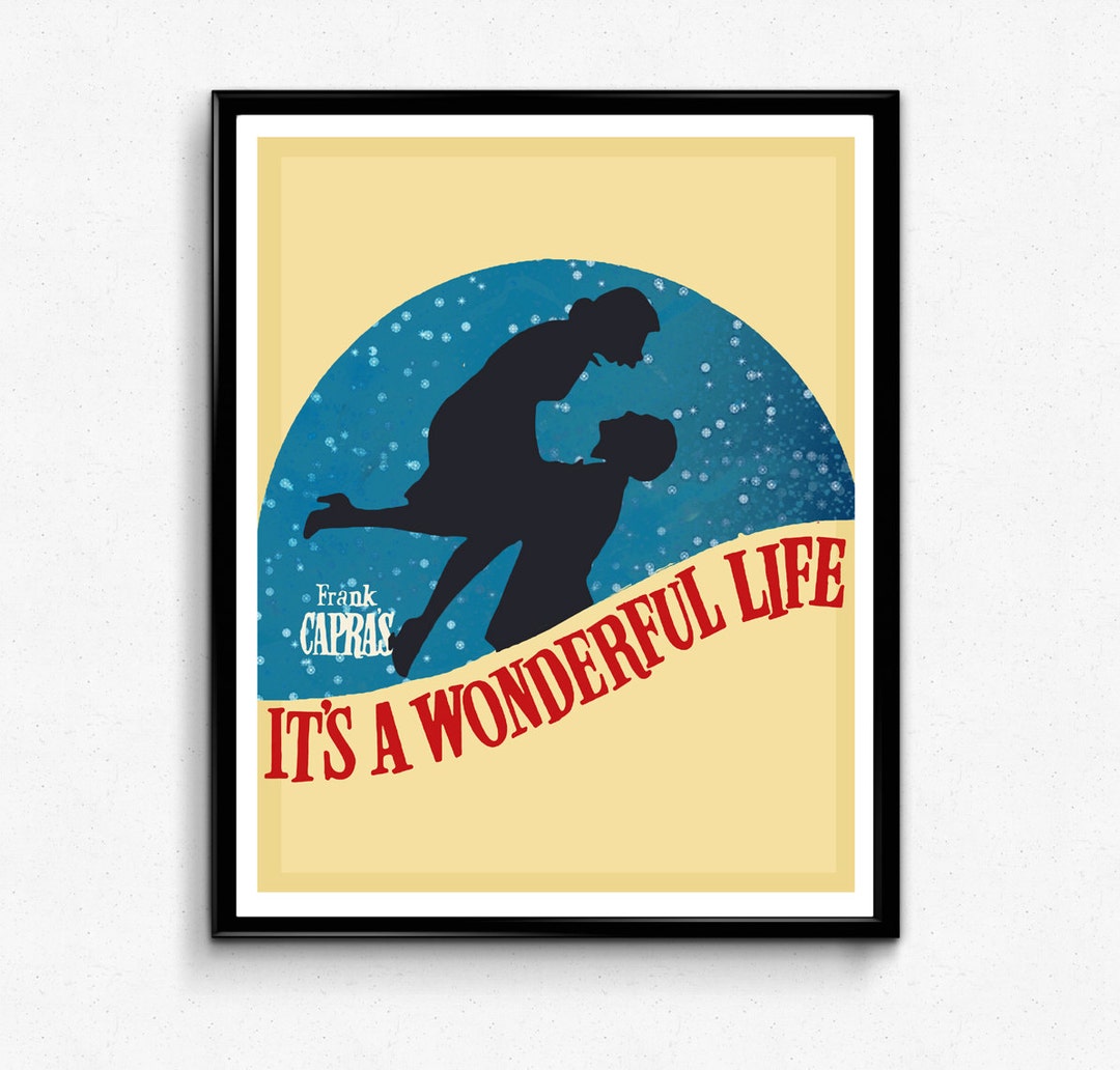 It's a Wonderful Life Poster, Christmas Poster, Minimalist Print - Etsy